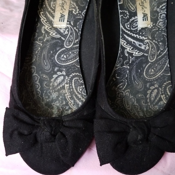 American Eagle Outfitters | Shoes | Black American Eagle Flat | Poshmark